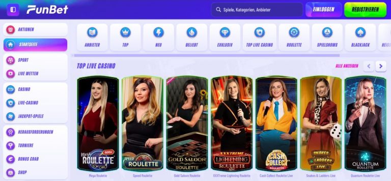 Funbet Casino: Beginnen Sie zu spielen